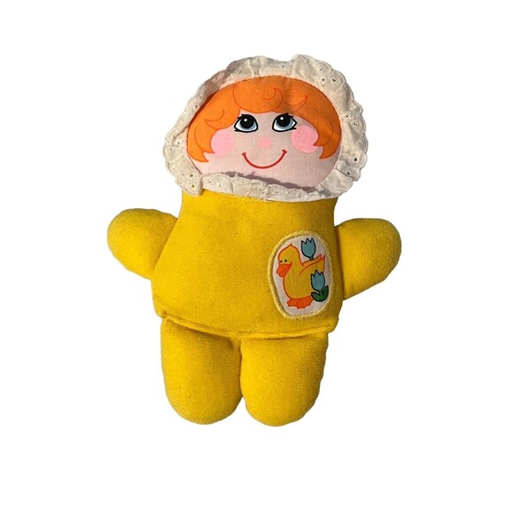 Playskool | Toys | Vintage Playskool Baby Rattle Broken Plush Doll ...